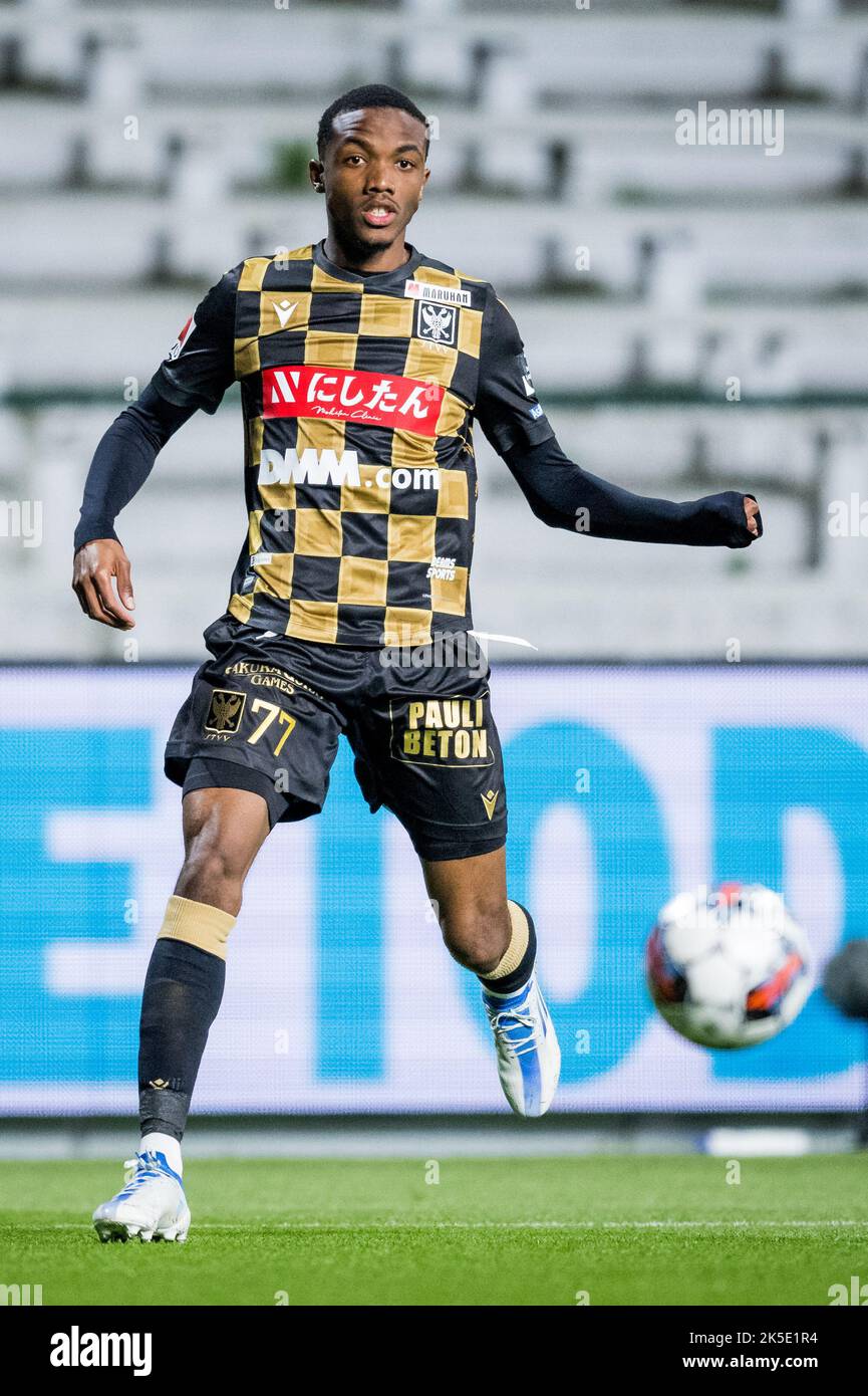 Belgium. 07th Oct, 2022. STVV's Eric Bocat pictured in action during a ...