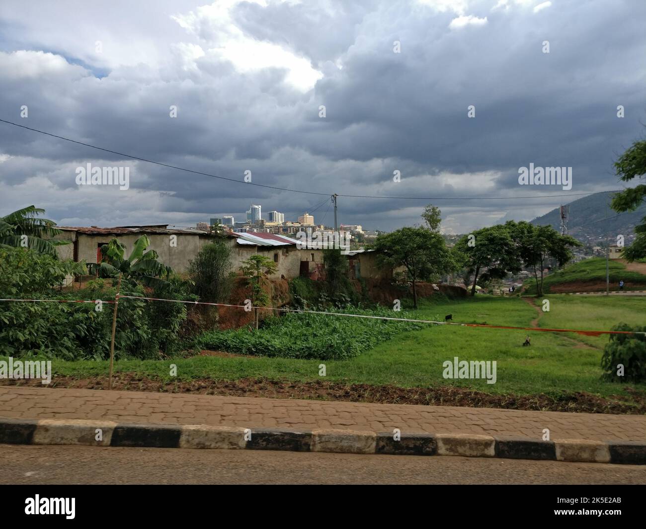 A cloudy day in Kigali, Rwanda, Africa Stock Photo - Alamy