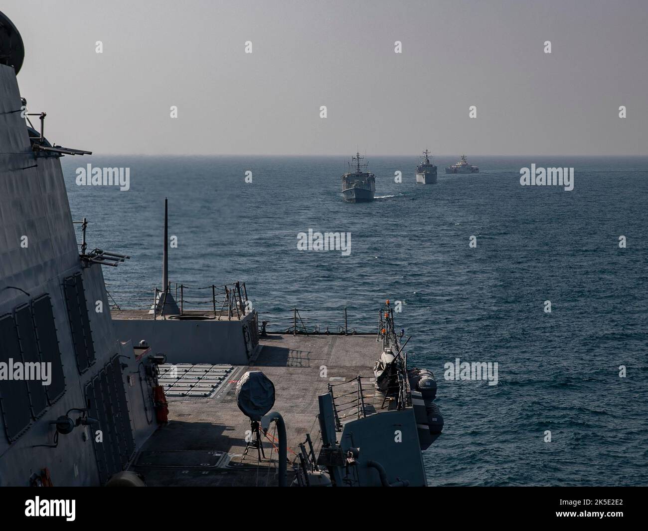 (221007-N-UL352-1133) ARABIAN GULF (Oct. 7, 2022) From front to back ...