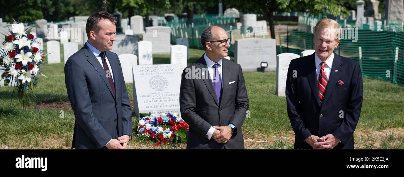 At the Apollo 1 monument dedication on June 2, 2022, Arlington National ...