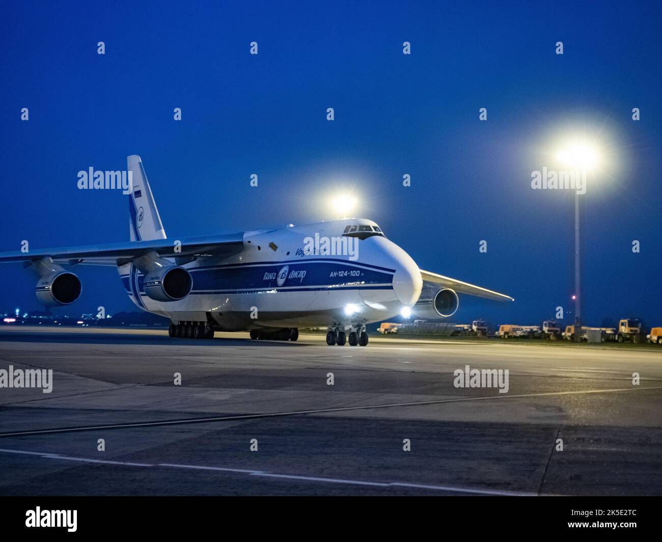 Orion's European Service Module is loaded on the Antonov airplane in ...