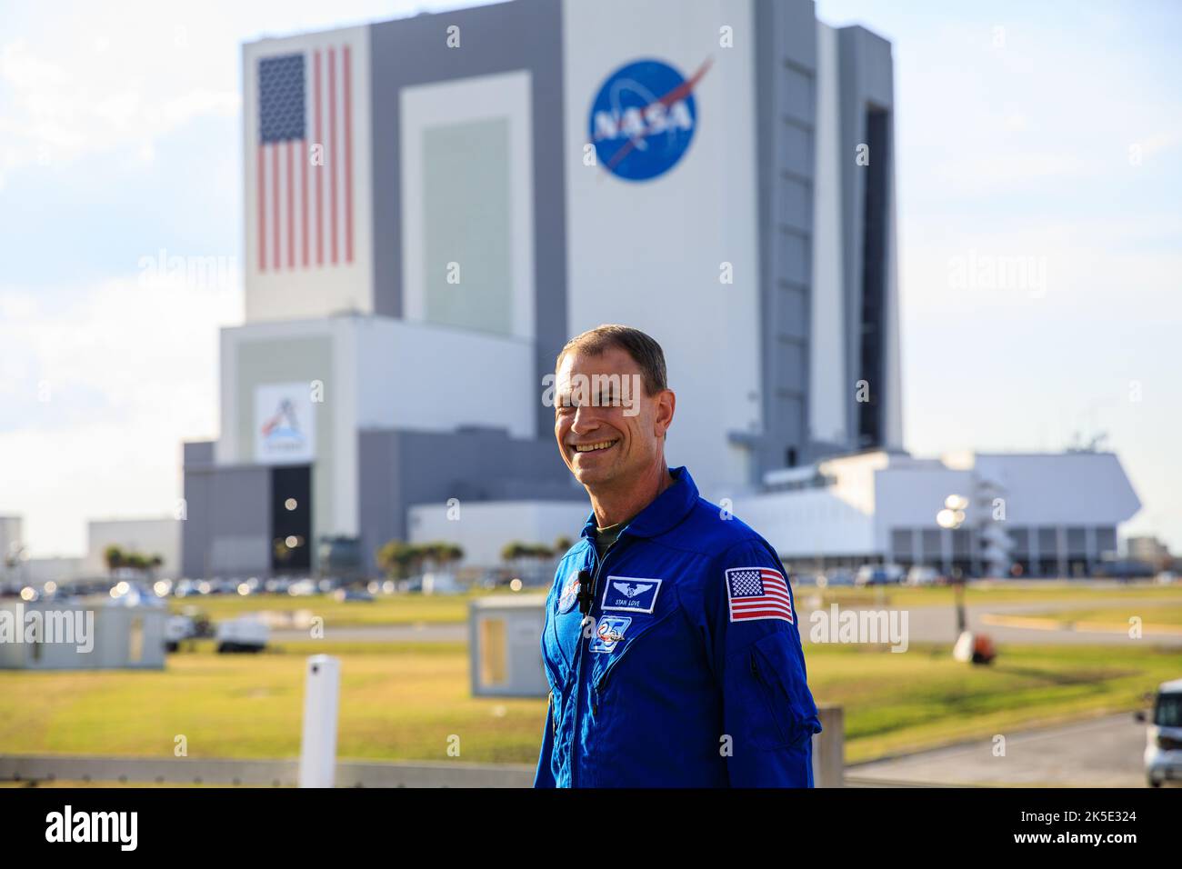 NASA astronaut Stan Love visits the Kennedy Space Center Press Site on ...