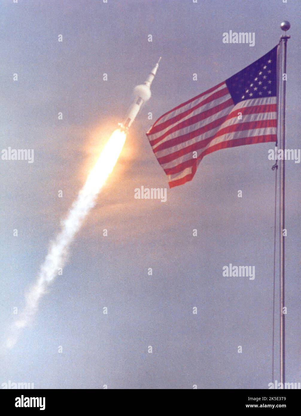 Apollo 11 launch, 9:32 a.m. EDT, 16 July 1969. Astronauts Neil A ...