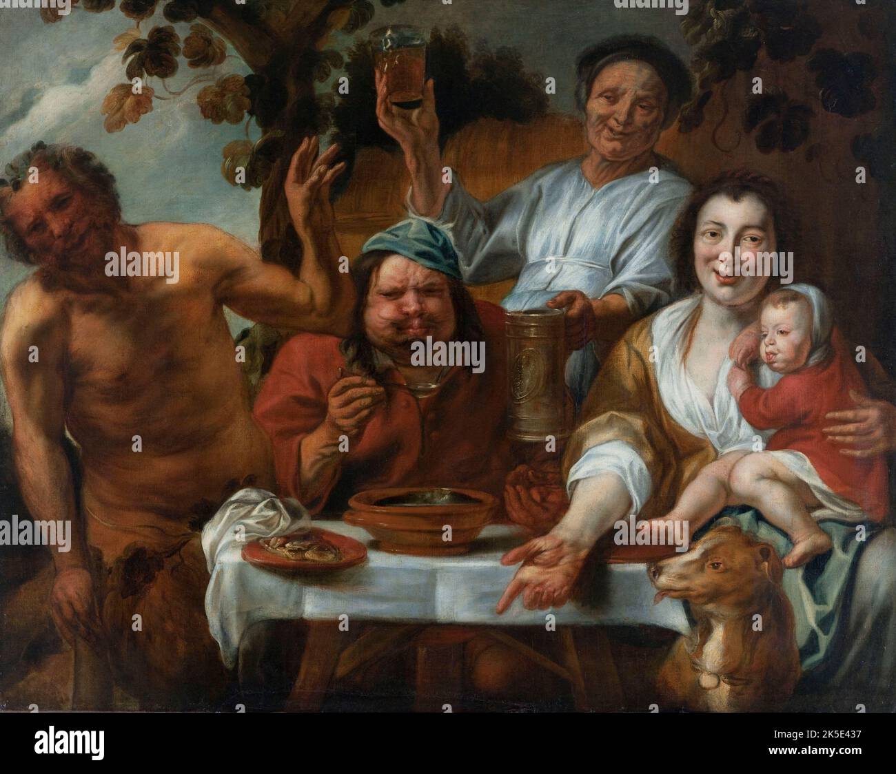 Le satyre et le paysan, between 1644 and 1645. The satyr and the ...