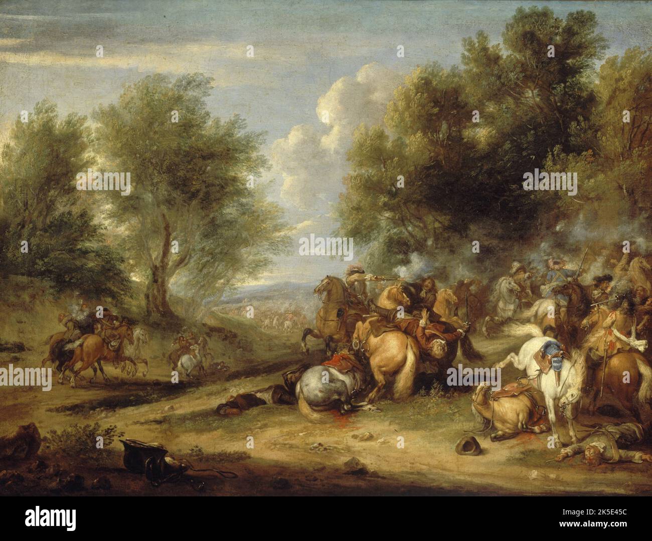 Choc de cavalerie ou Combat de cavalerie, between 1652 and 1690. Battle ...