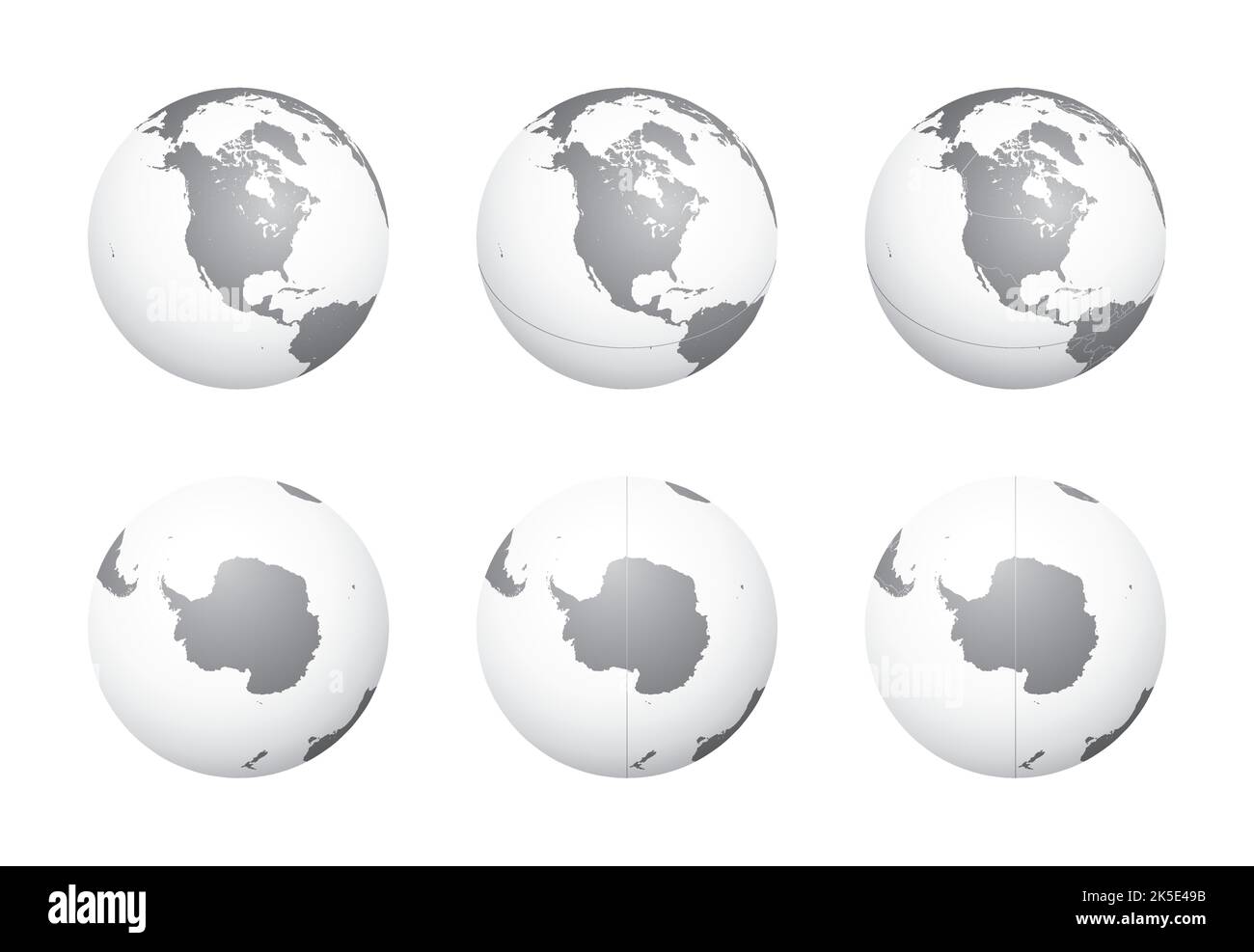 Globe from north pole hi-res stock photography and images - Alamy