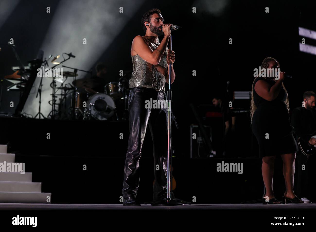 Assago, Italy. 07th Oct, 2022. Marco Mengoni performs live on stage at ...