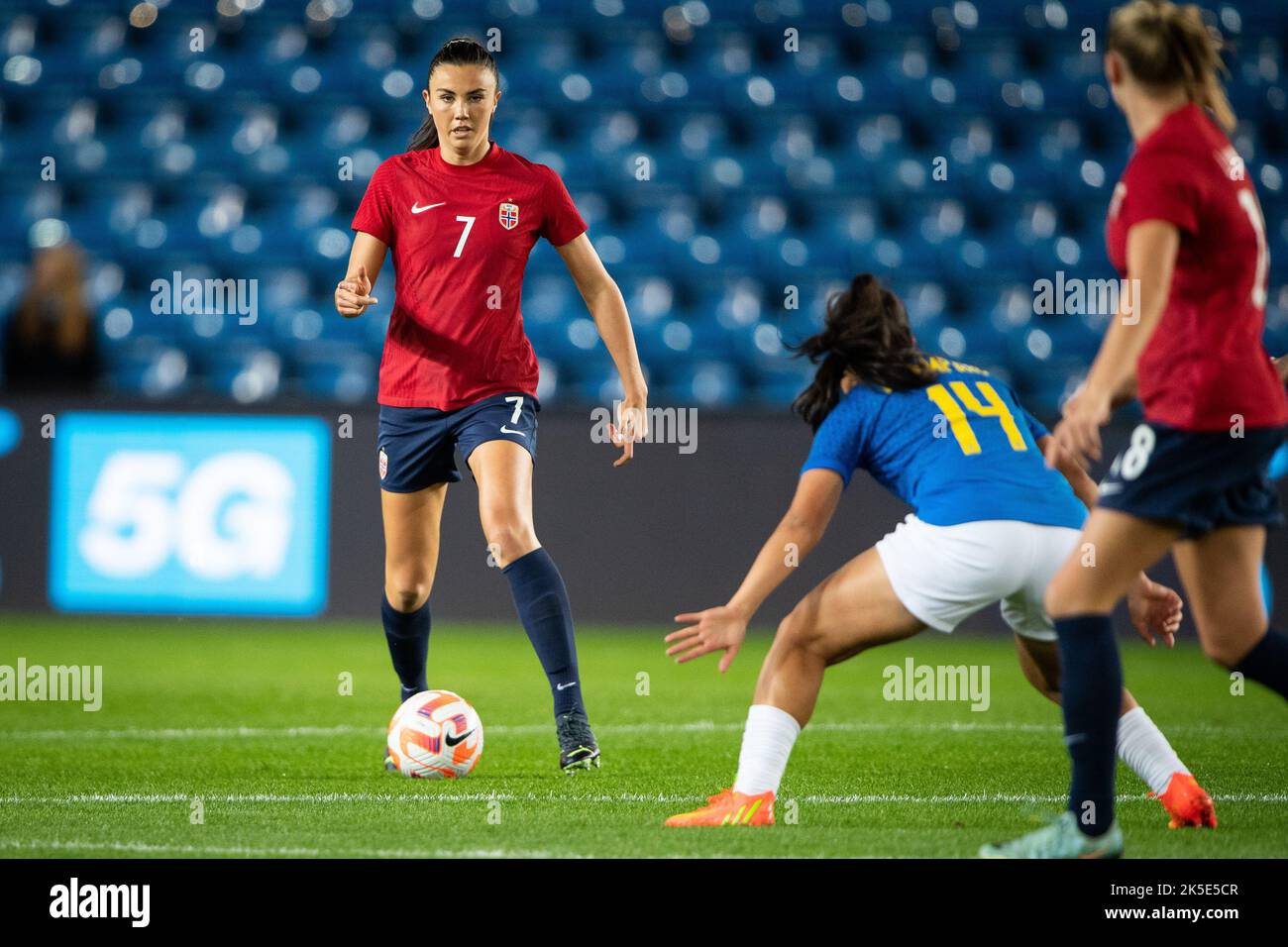 Oslo, Norway. 07th Oct, 2022. Ingrid Engen (7) of Norway seen during ...