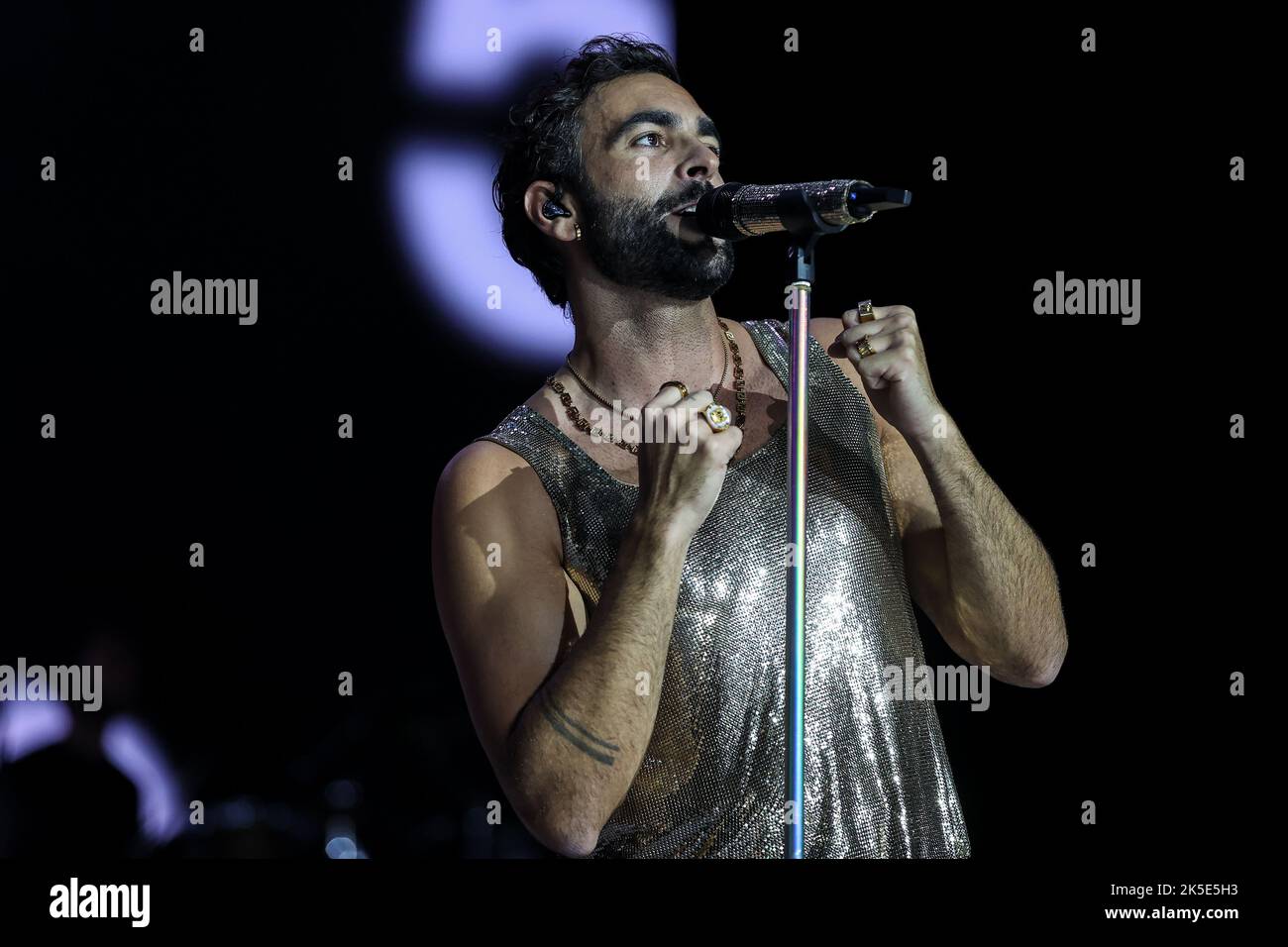 Assago, Italy. 07th Oct, 2022. Marco Mengoni performs live on stage at ...