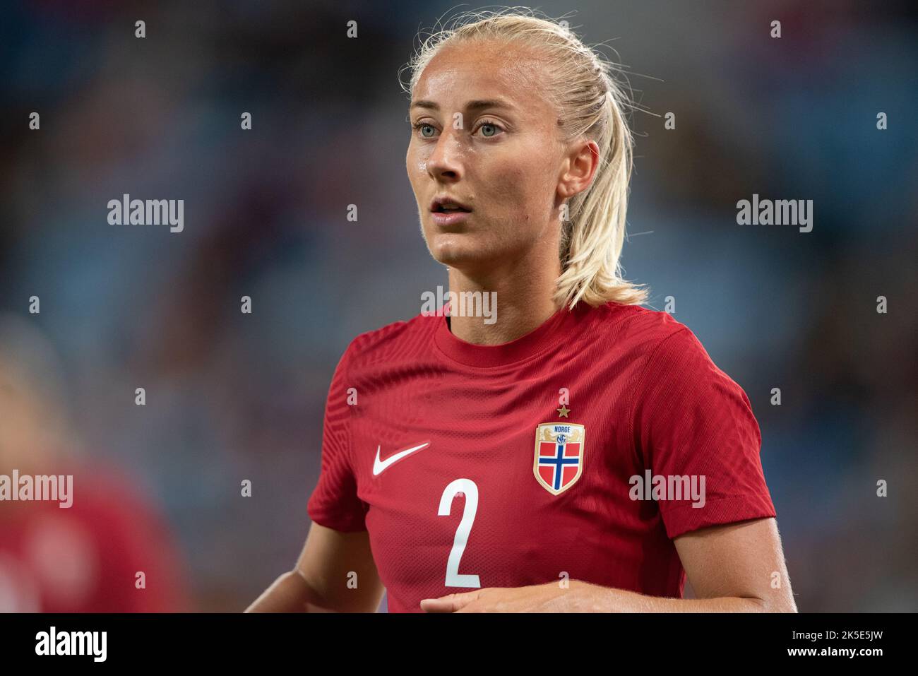 Oslo, Norway. 07th Oct, 2022. Anja Sonstevold (2) of Norway seen during ...