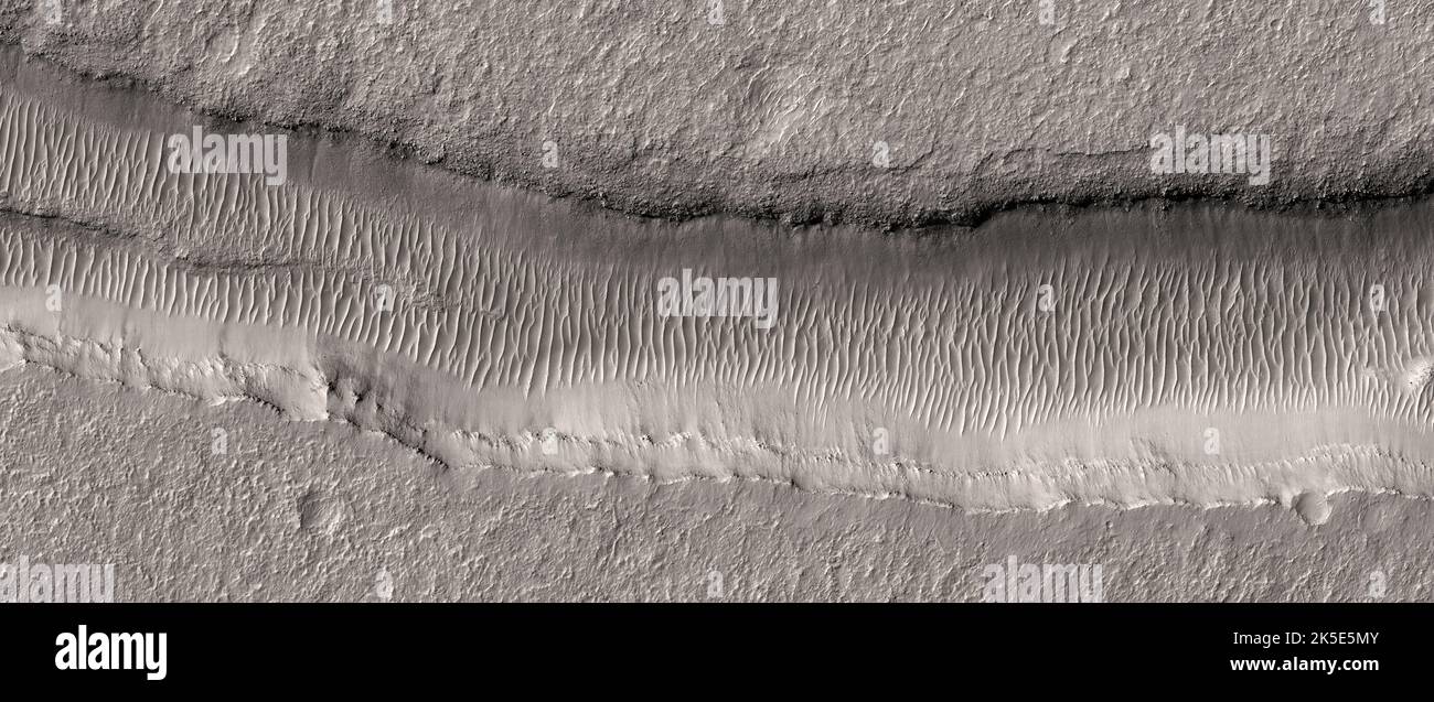 Martian landscape. This HiRISE image graben in Terra Cimmeria A graben ...