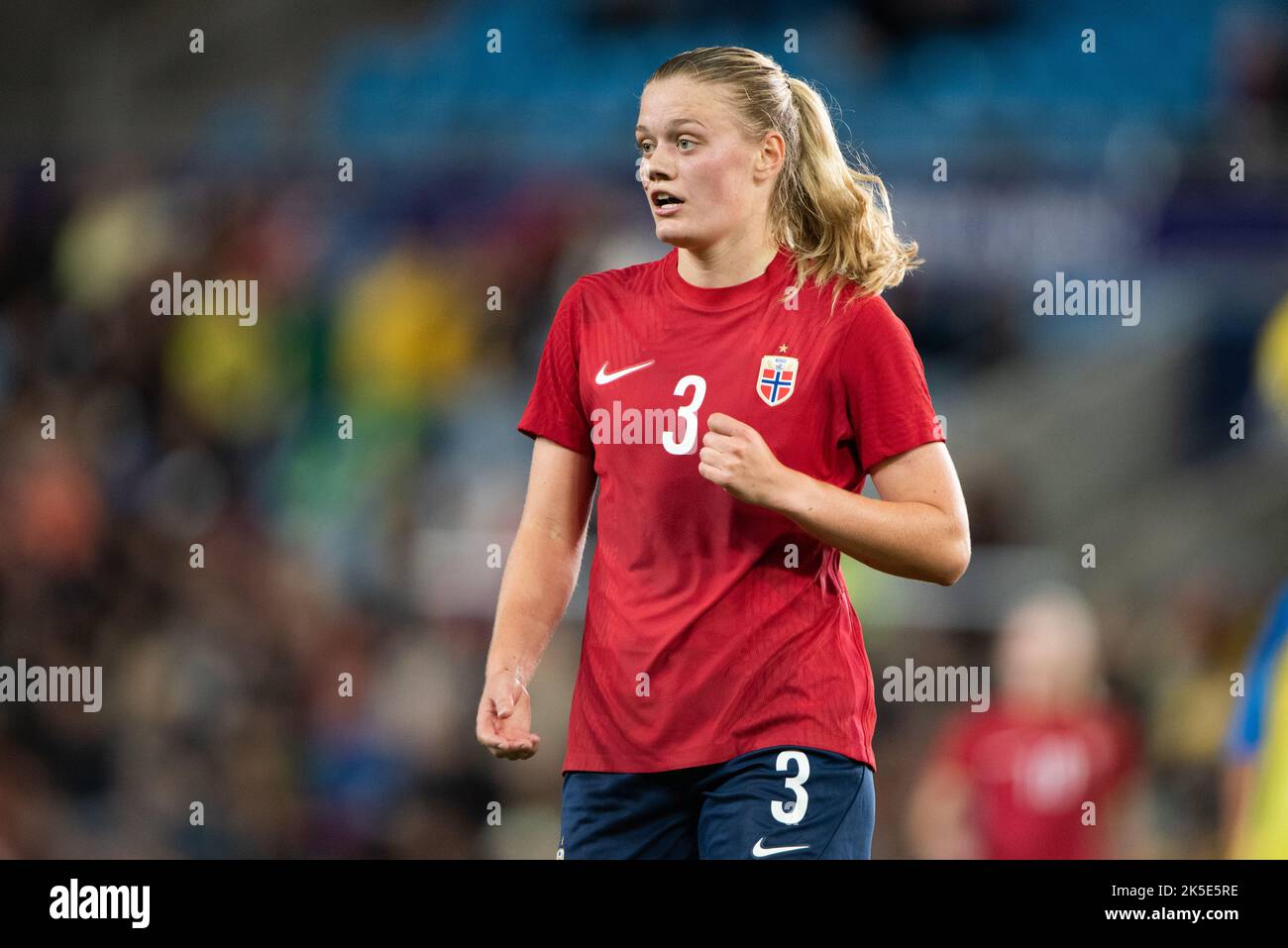 Oslo, Norway. 07th Oct, 2022. Mathilde Hauge Harviken (3) of Norway ...