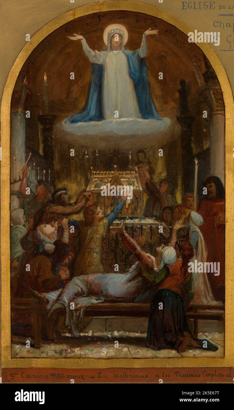 Esquisse pour l'église de La Trinité : Les Malheureux et les pauvres ...