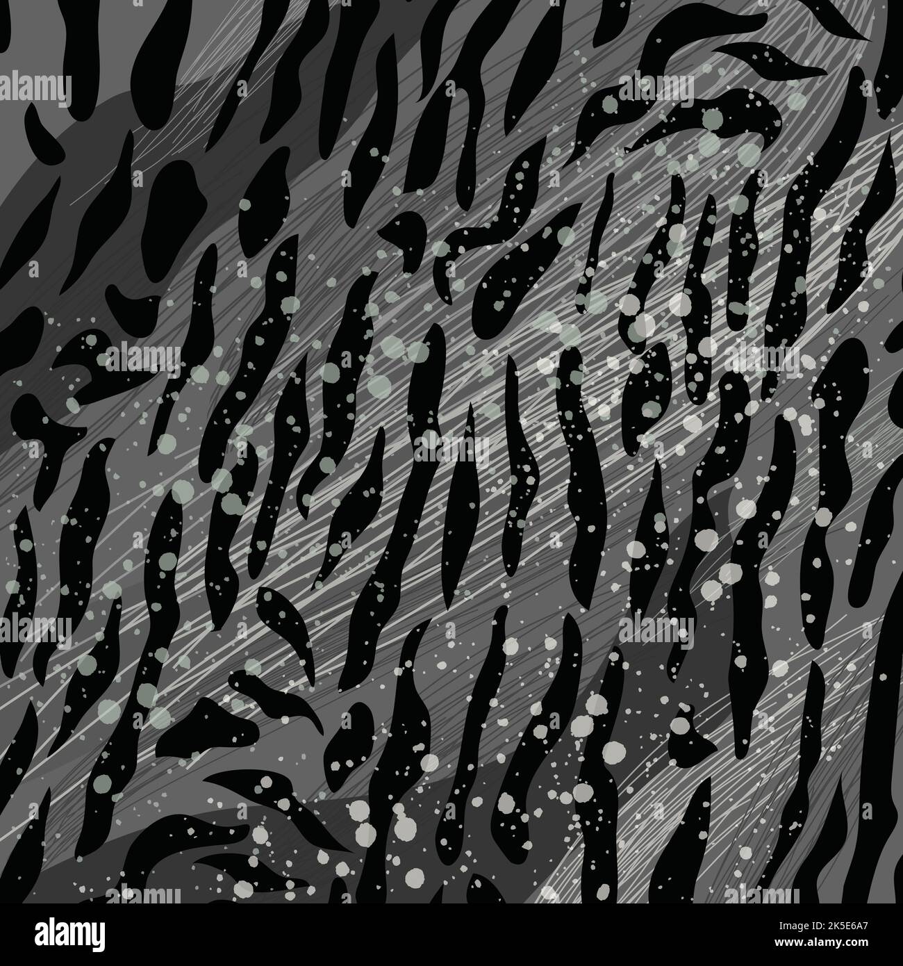 Gray abstract stripe pattern Cat skin texture Stock Vector Image & Art ...