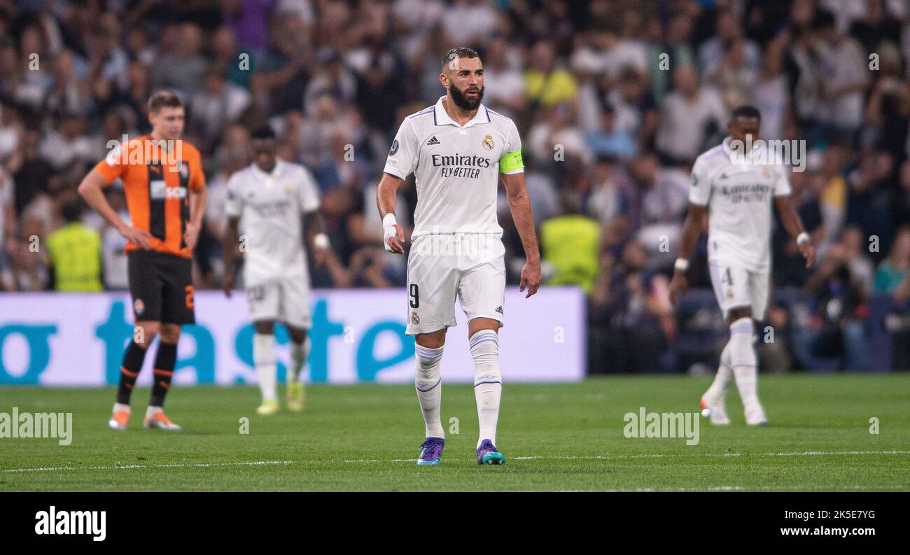 5th October 2022; Stadium Santiago Bernabeu, Madrid, Champions League ...