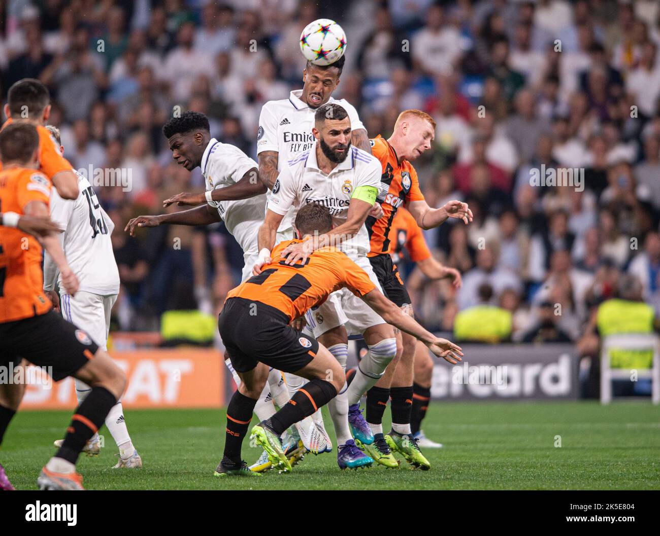 5th October 2022; Stadium Santiago Bernabeu, Madrid, Champions League ...