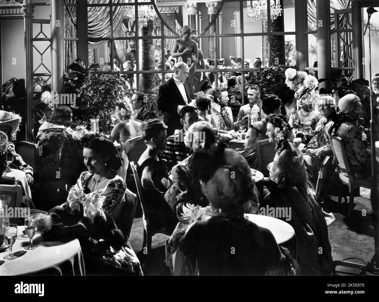 Restaurant Scene, on-set of the Film, "Centennial Summer", 20th Century ...