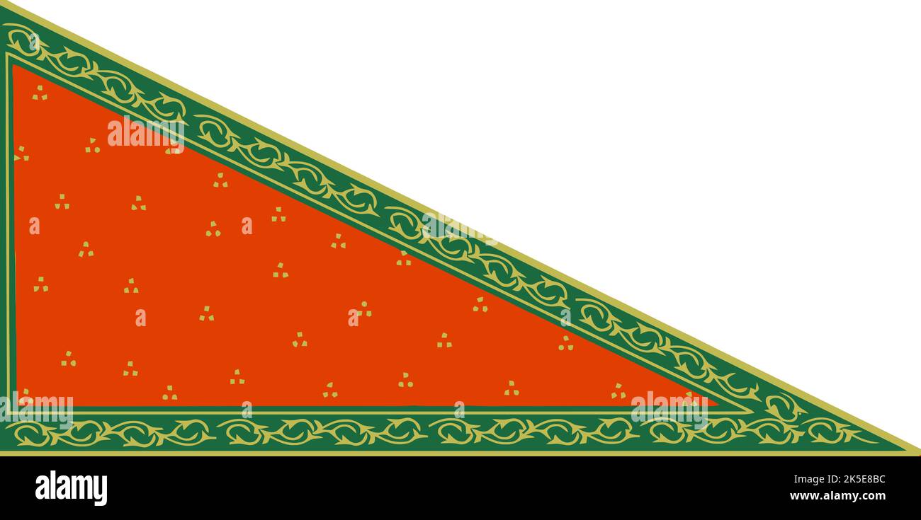 flag of Sikh Empire, asia. flag representing extinct country, ethnic ...