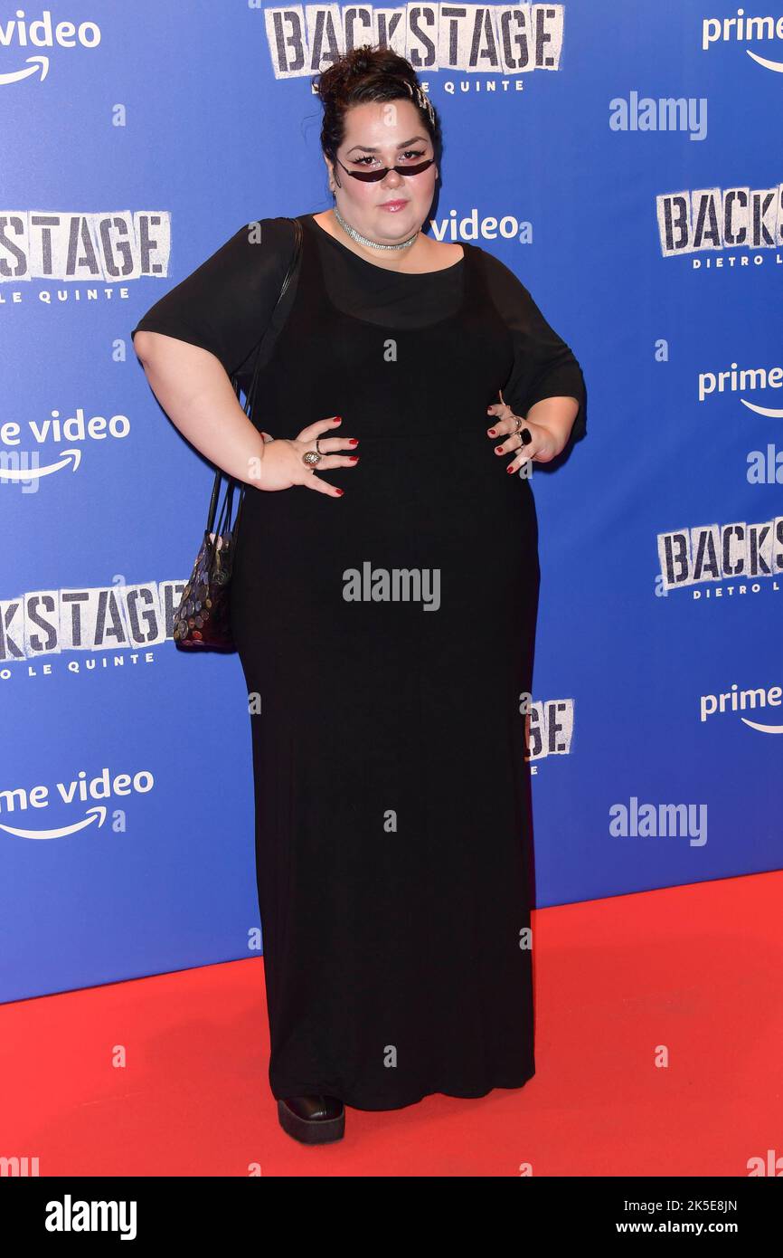 Claudia Marsicano attends the red carpet of the movie "Backstage-Dietro ...