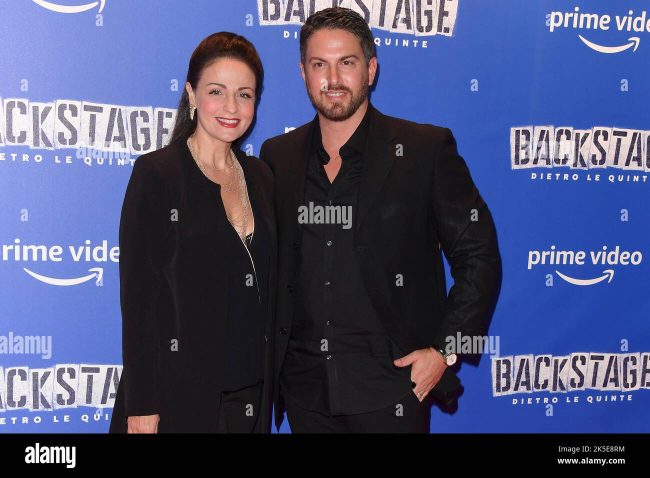 Patrizia De Santis (l) and Luigi Grassi (r) attend the red carpet of ...