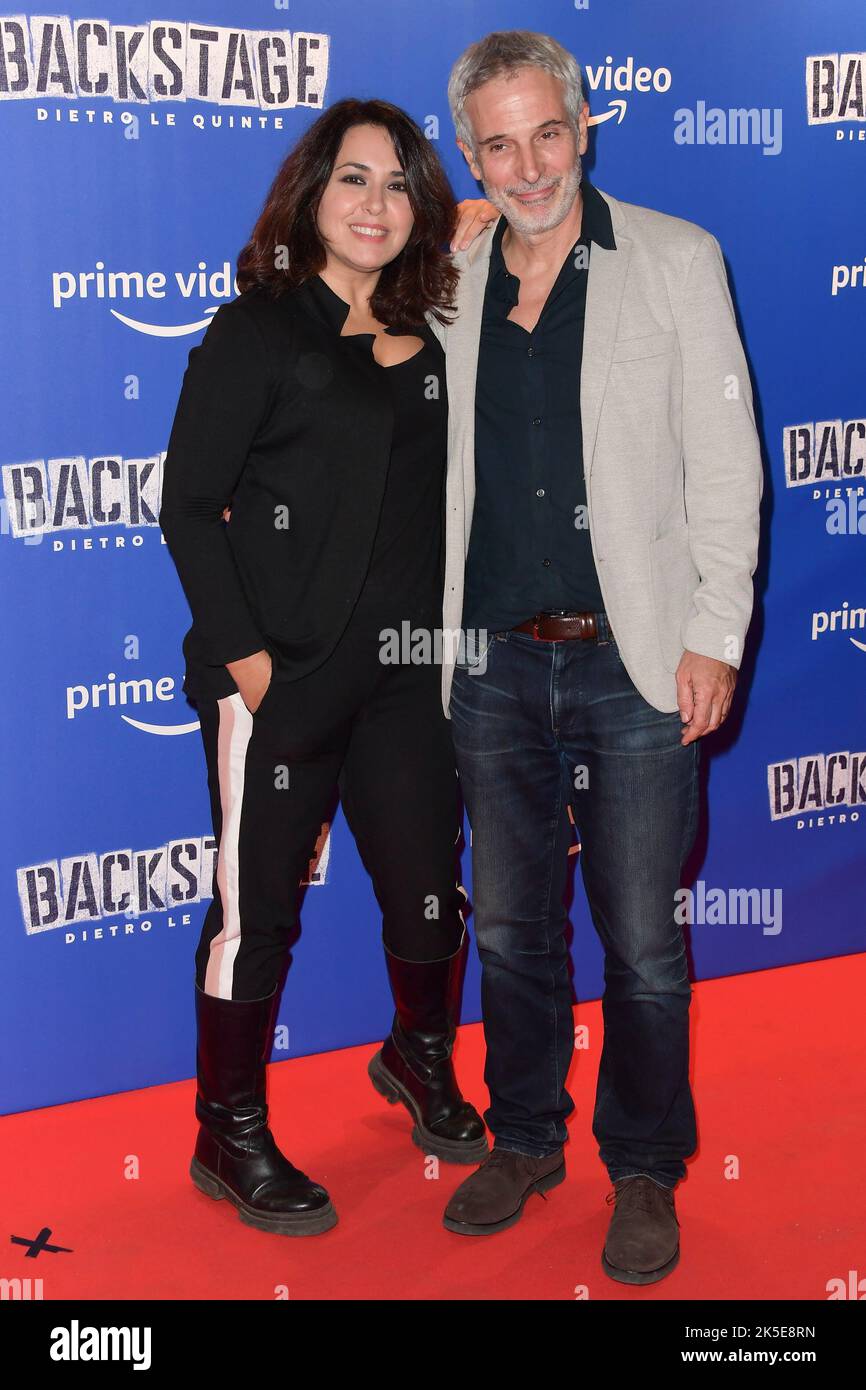 Karin Proia (l) and Raffaele Buranelli (r) attend the red carpet of the ...