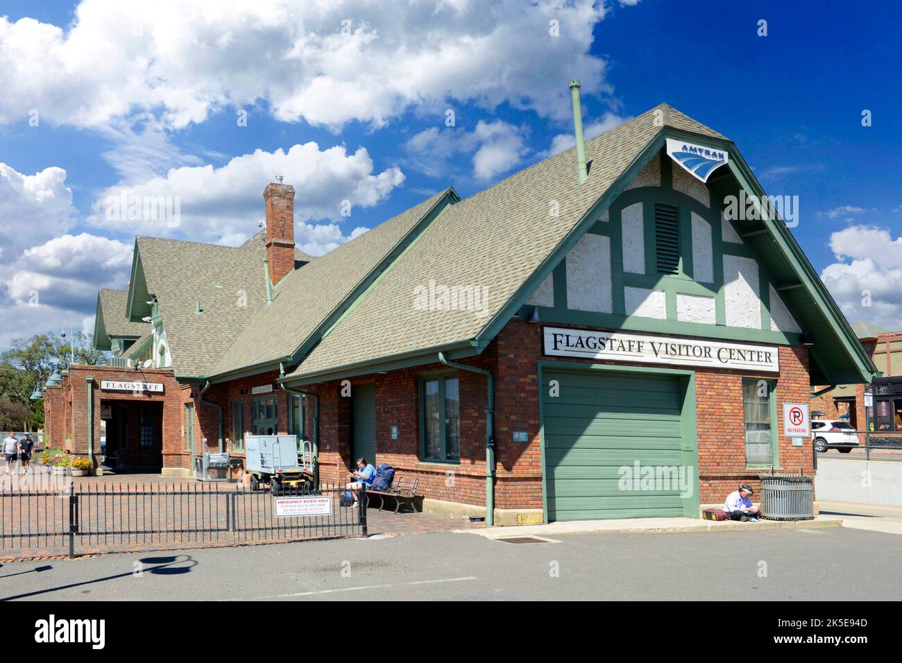 The 1926 train station building built by the Atchinson, Topeka and ...
