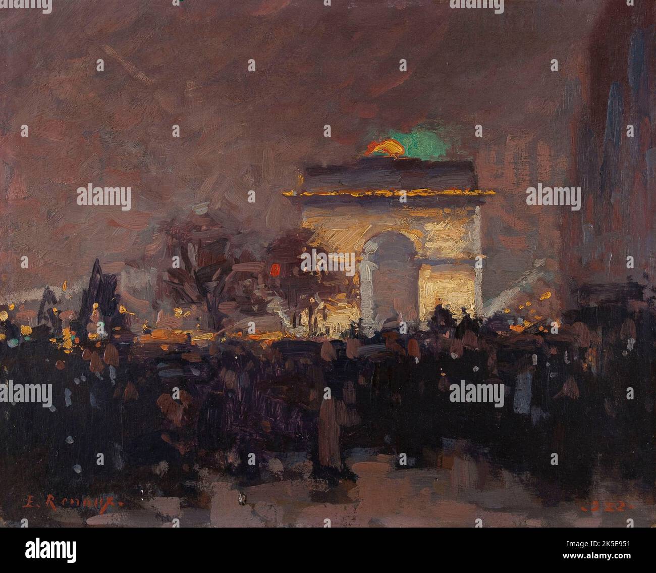 11 novembre 1920. Installation des cendres du soldat inconnu sous l'Arc ...