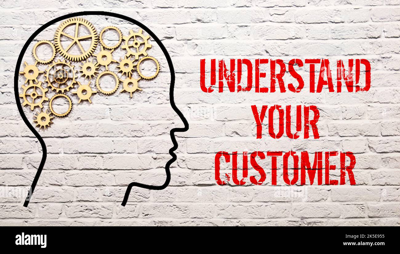 Do you know your customer text on wood background Stock Photo - Alamy