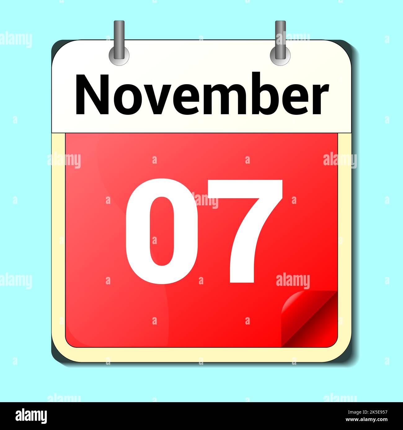 day on the calendar, vector image format, November Stock Vector Image ...