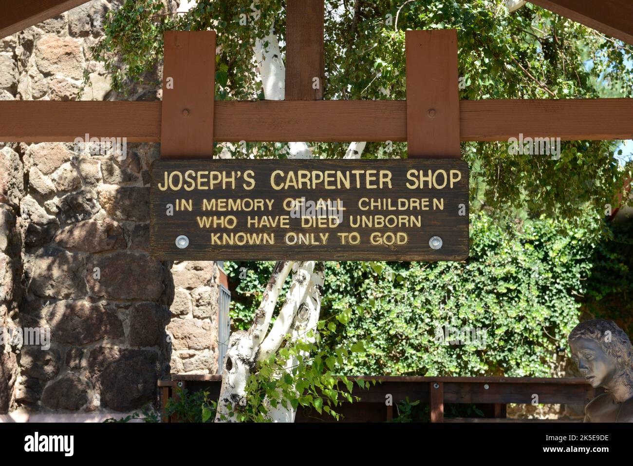 Memorial to all the children who have died unborn outside the Church of ...