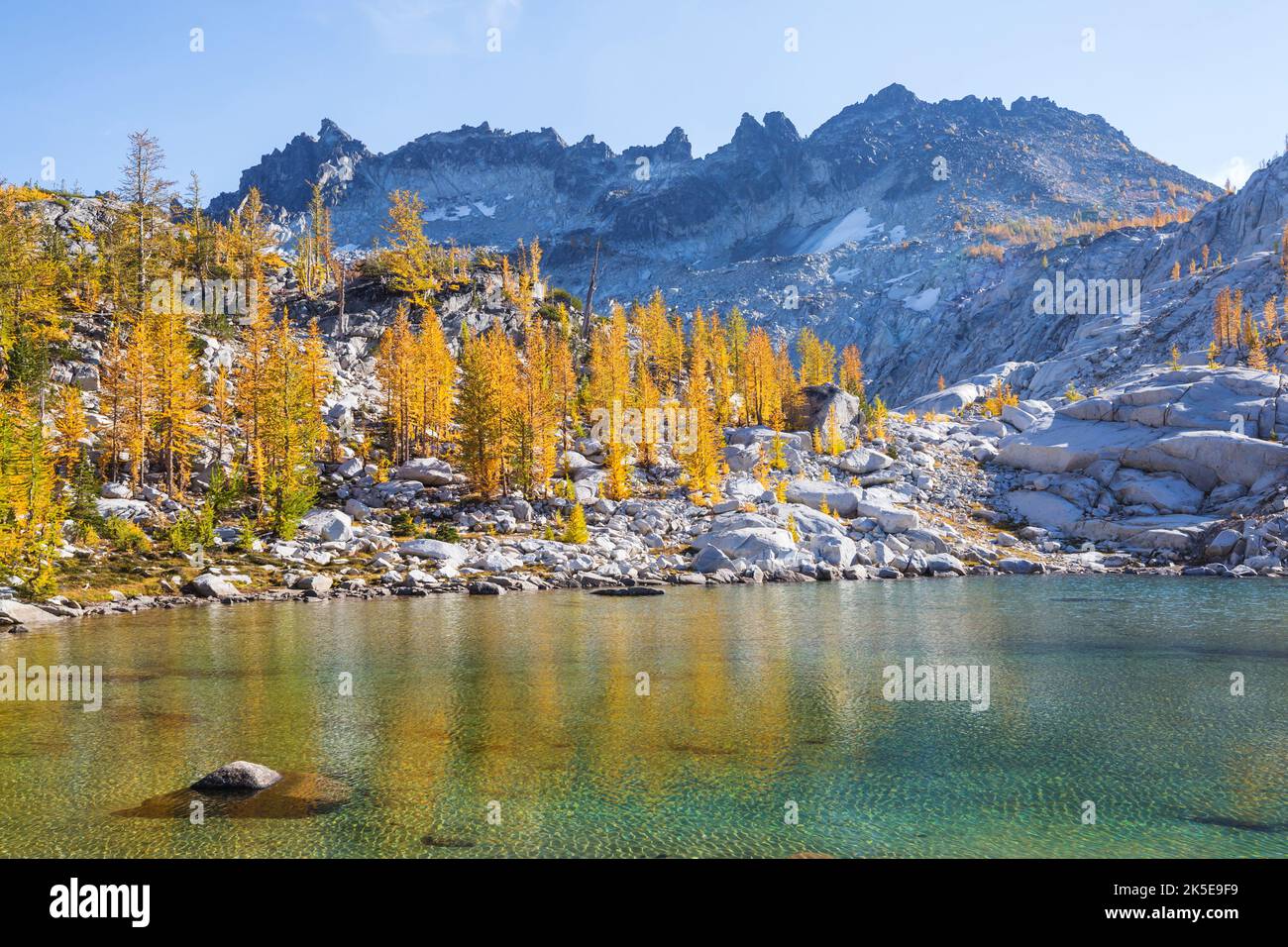 Beautiful Alpine lakes wilderness area in Washington, USA Stock Photo ...
