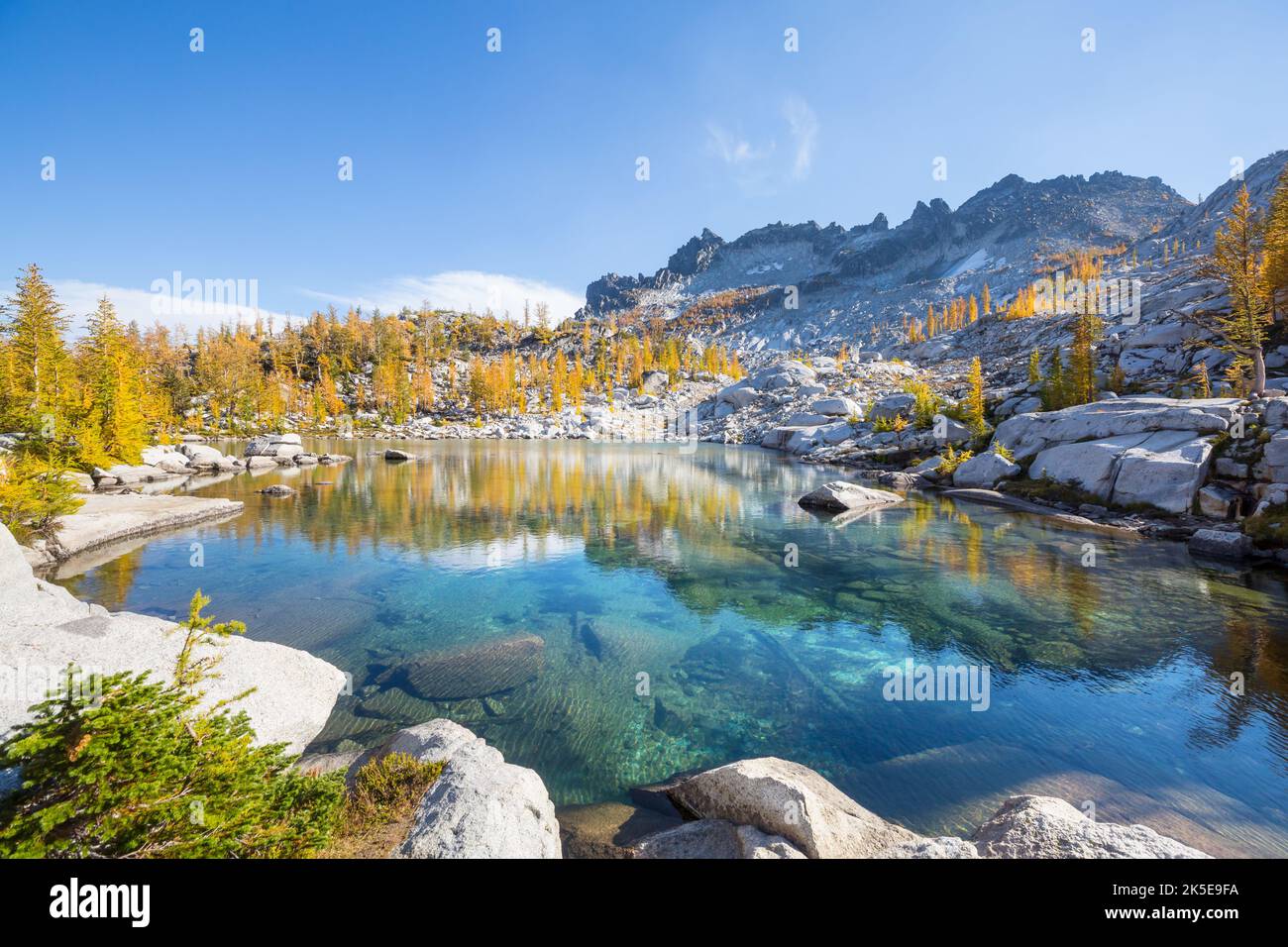 Beautiful Alpine lakes wilderness area in Washington, USA Stock Photo ...