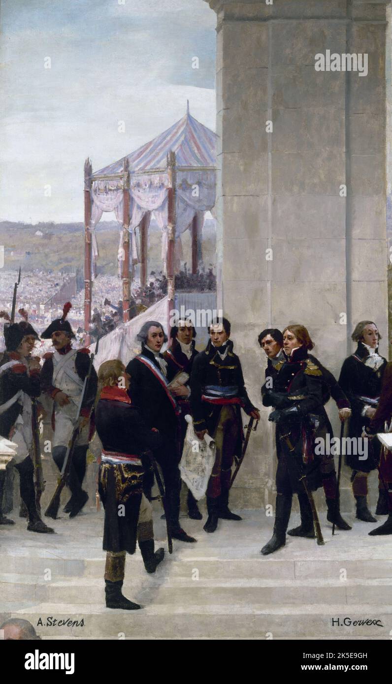 The Panorama of the Century, 1889. Detail. Important figures of the ...