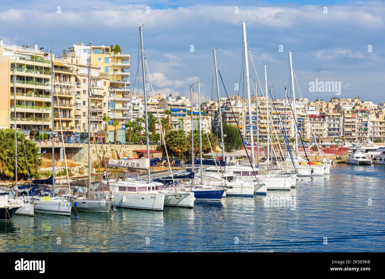 Piraeus, Greece – May 7, 2018: Pasalimani or Bay of Zea in Athens ...