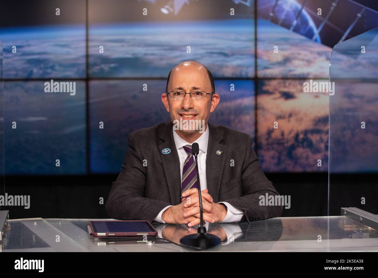 A prelaunch news conference for the National Oceanic and Atmospheric ...