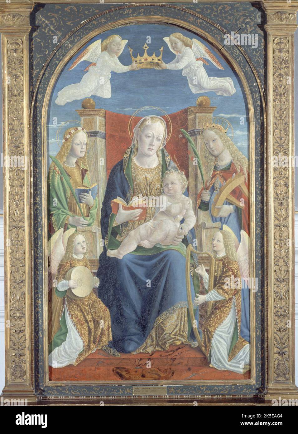 Virgin and Child, with Saint Dorothea, Saint Catherine and two angel ...