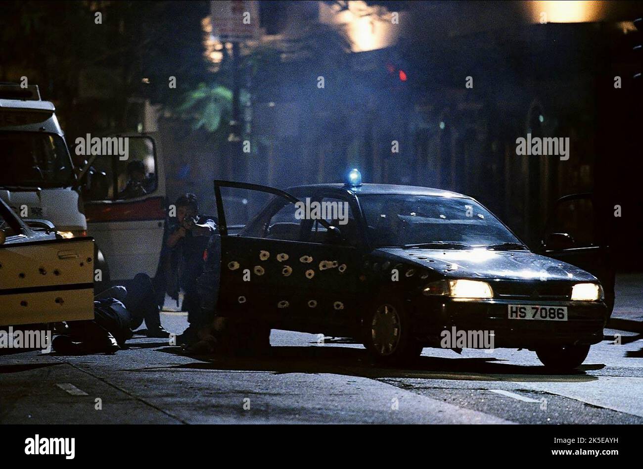 SHOOTOUT SCENE, NEW POLICE STORY, 2004 Stock Photo - Alamy