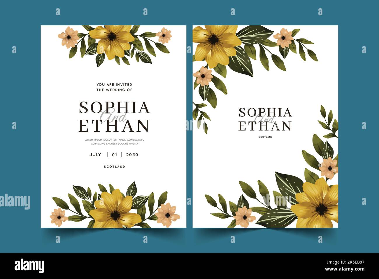 floral wedding banners template vector design illustration Stock Vector ...