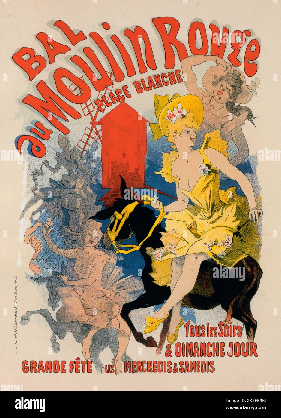 Affiche pour le moulin rouge hi-res stock photography and images - Alamy