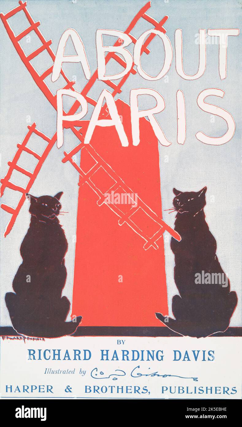 About Paris by Richard Harding Davis, Illustrated by Edward Penfield ...