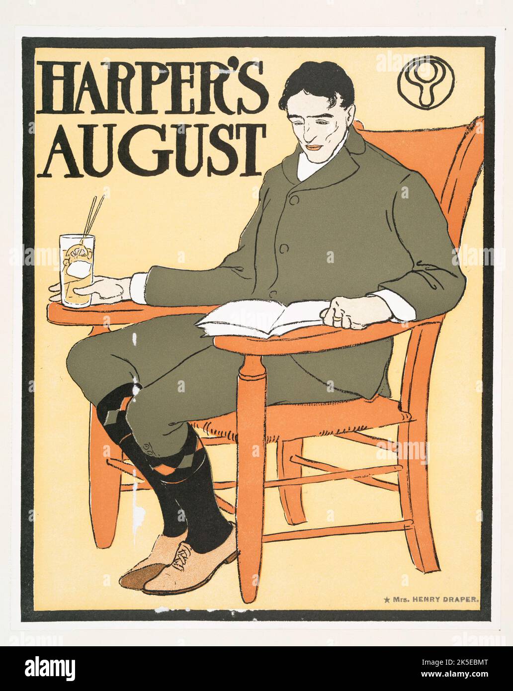 Harpers vintage poster hi-res stock photography and images - Alamy