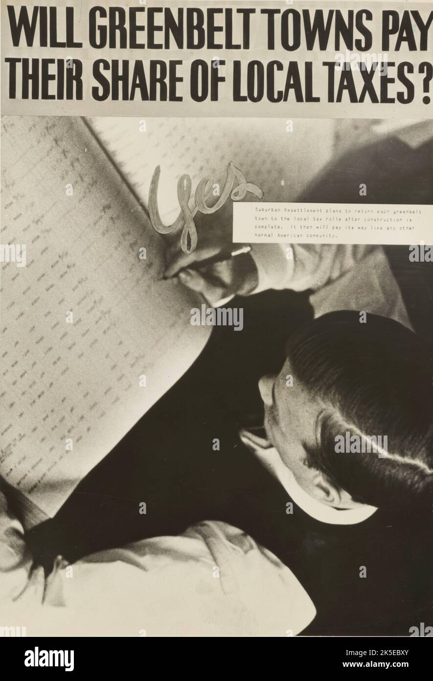 Poster by Record Section, Suburban Resettlement Administration, 1935-12 ...