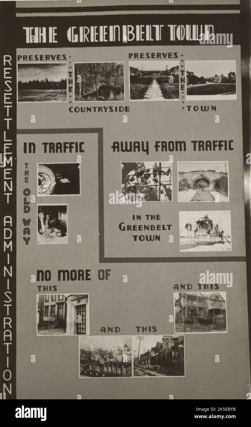 Poster by Record Section, Suburban Resettlement, 1935-12 Stock Photo ...