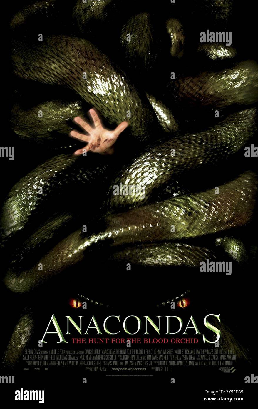 FILM POSTER, ANACONDAS: THE HUNT FOR THE BLOOD ORCHID, 2004 Stock Photo - Alamy