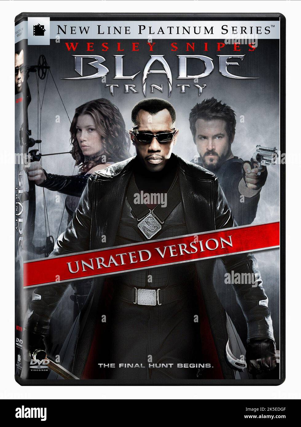 JESSICA BIEL, WESLEY SNIPES, RYAN REYNOLDS, BLADE: TRINITY, 2004 Stock Photo - Alamy