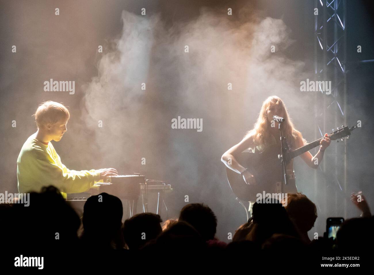 Jockstrap play live at Norwich Arts Centre, Norwich -PICTURED: Taylor ...