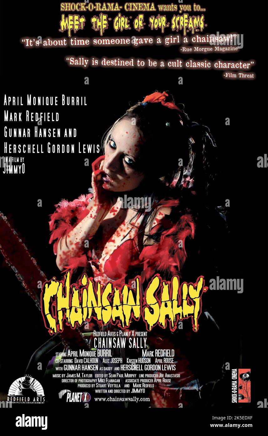APRIL MONIQUE BURRIL POSTER, CHAINSAW SALLY, 2004 Stock Photo - Alamy