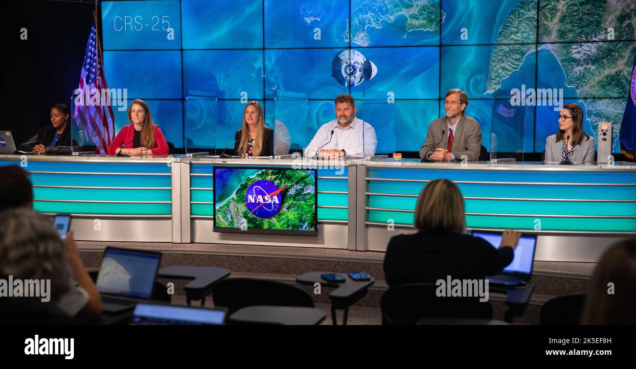 A climate conversation is held at NASA’s Kennedy Space Center in ...