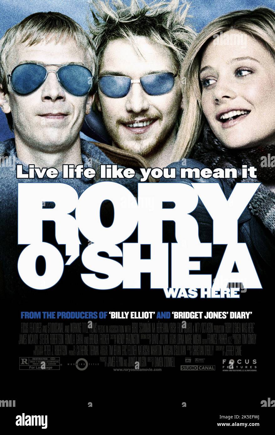 STEVEN ROBERTSON, JAMES MCAVOY, ROMOLA GARAI, INSIDE I'M DANCING, 2004 ...