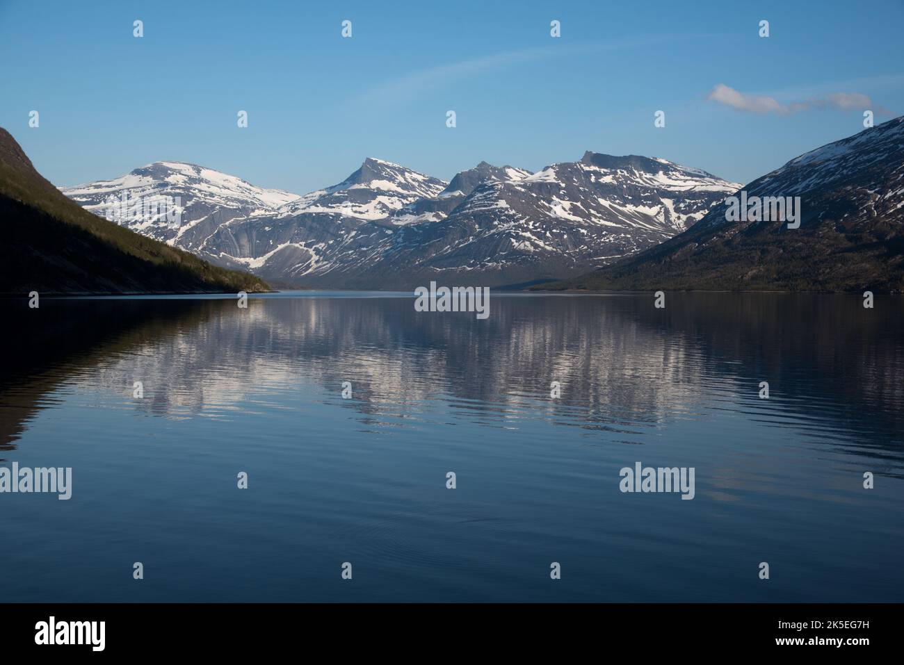 Efjorden is a fjord branching off Ofotfjorden in Narvik municipality in ...